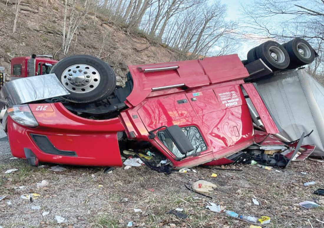 Semi-Truck Rollover | News, Sports, Jobs - The Intermountain